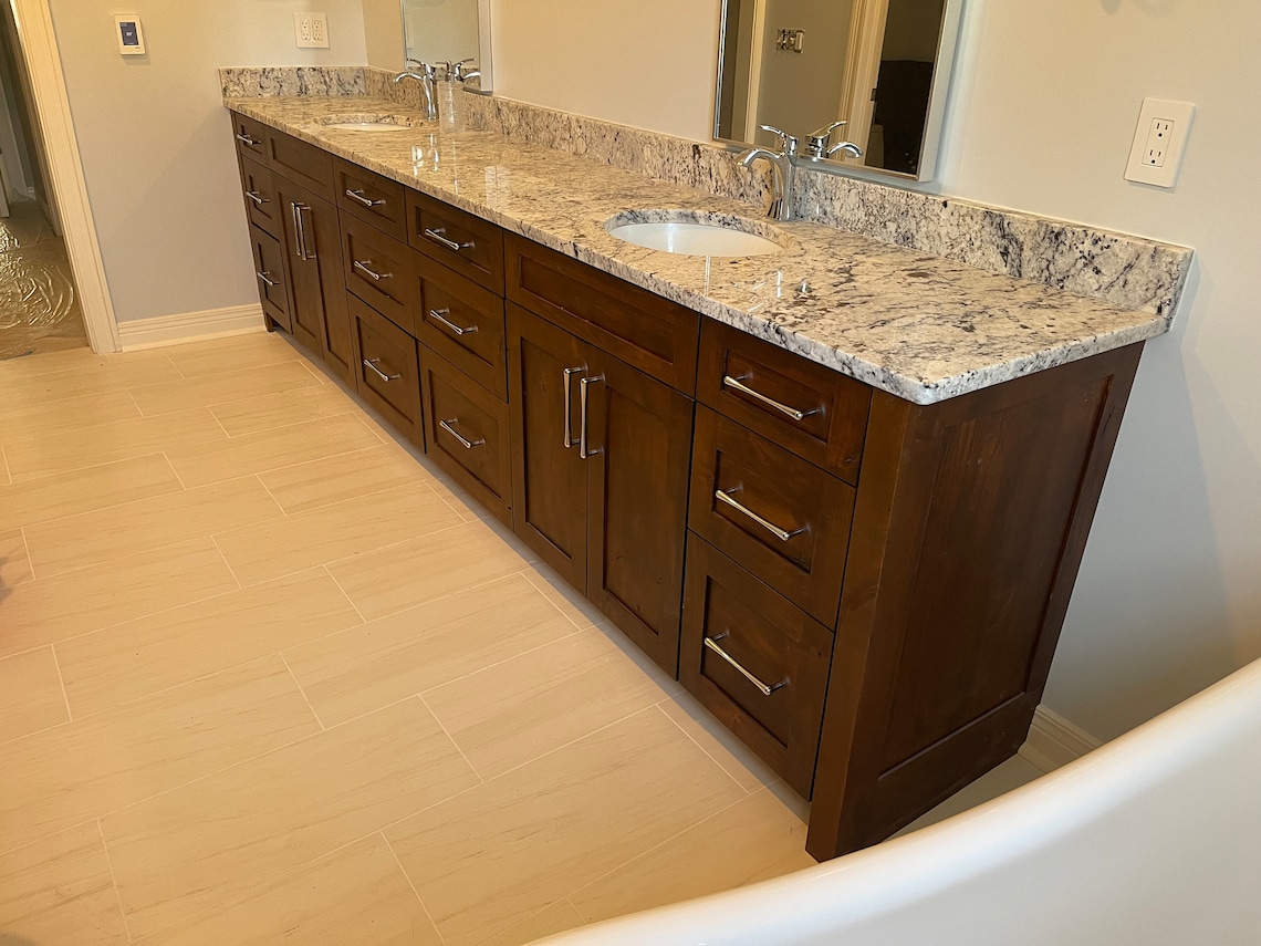 Knotty Alder Custom Vanity Built to Order Any Size - Etsy