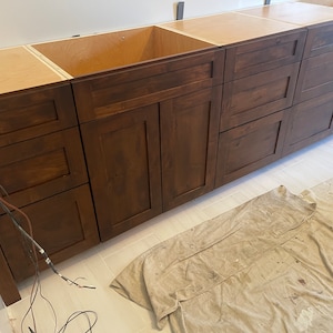 Knotty Alder Custom Vanity Built to Order Any Size - Etsy