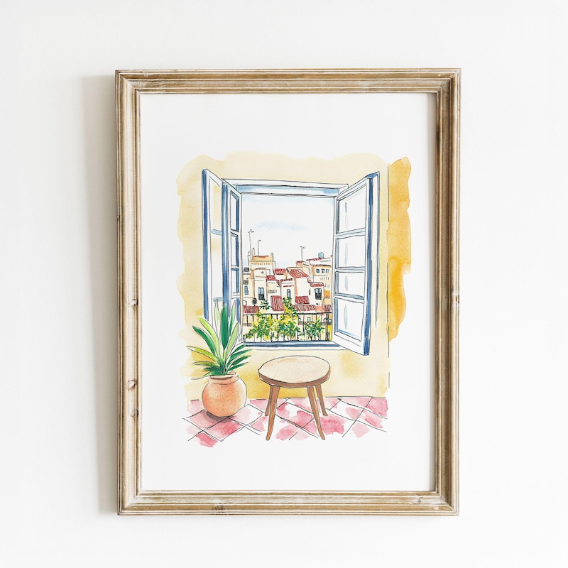 Spain Balcony Poster - Etsy