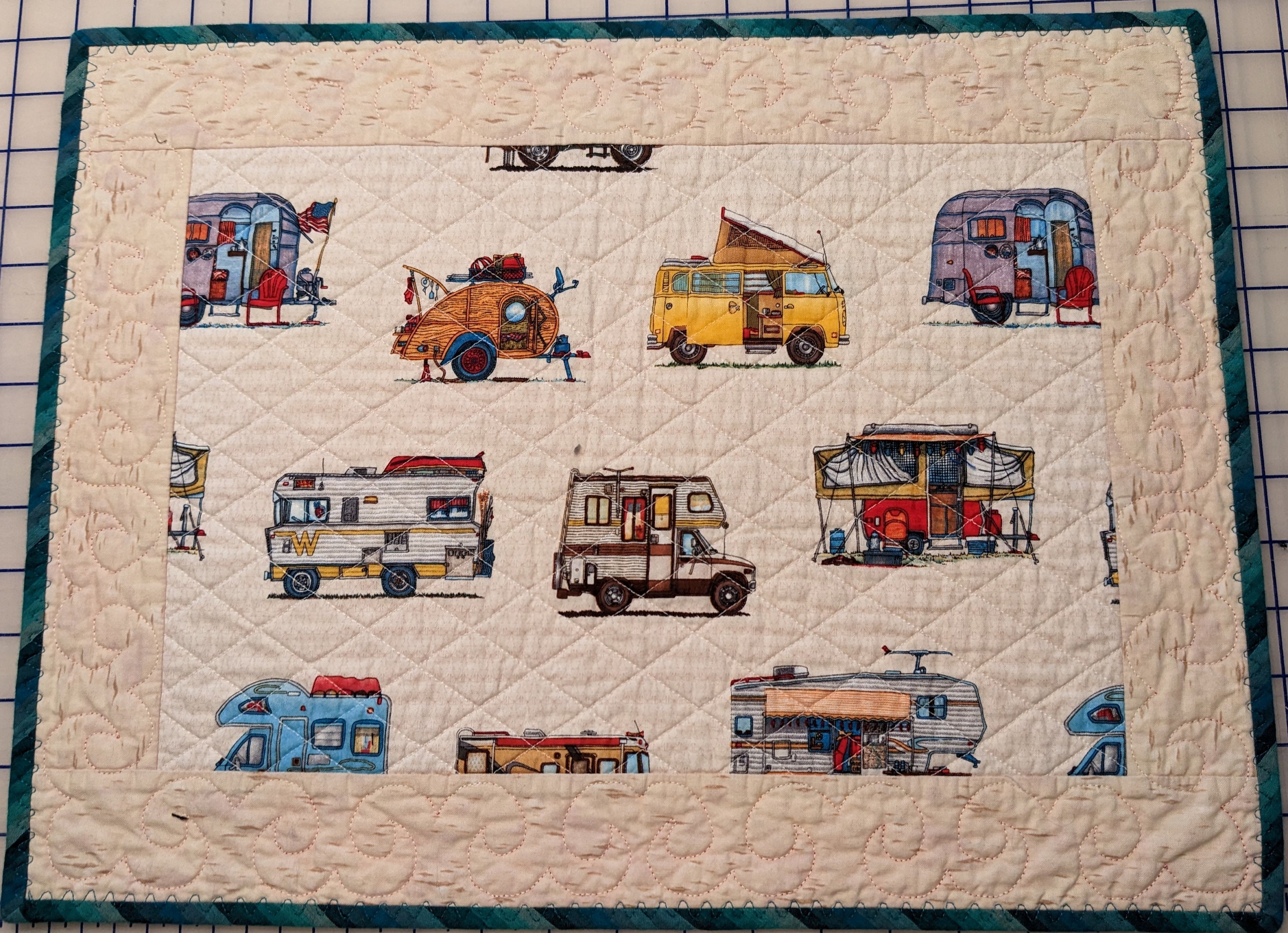 Placemats, Camping Theme, Handmade and Quilted in the USA, Set of 2 - Etsy