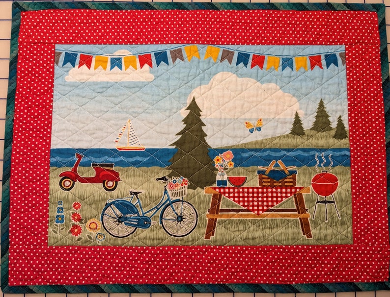 Placemats, Camping Theme, Handmade and Quilted in the USA, Set of 2 - Etsy