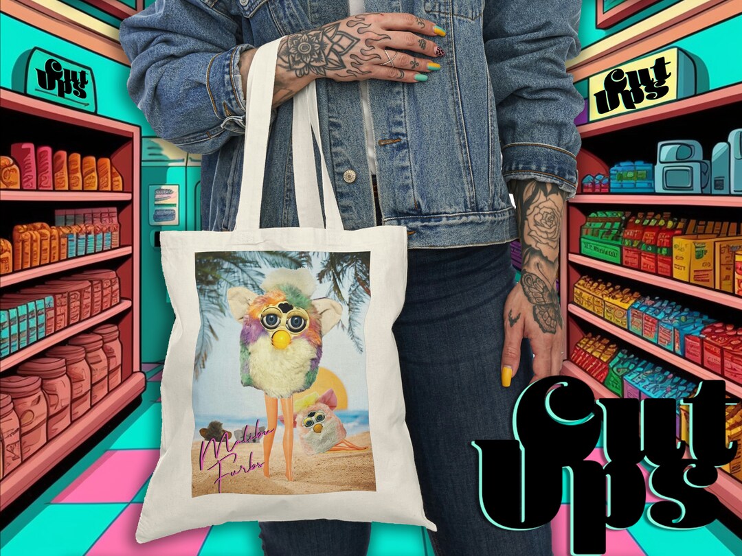 Malibu Long Furby Tote Bag Cursed Furby Gift Sustainable - Etsy