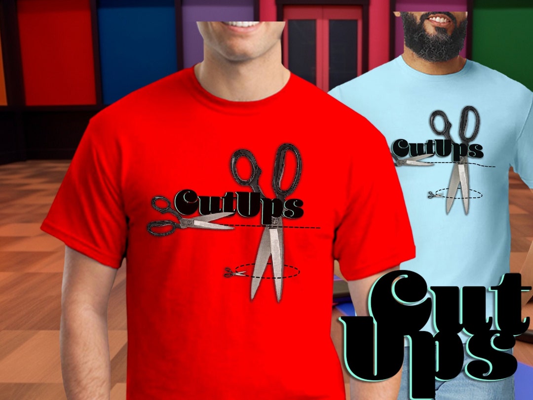 Cutups Scissors Shirt Cut-here Tshirt Automatic Writing Ready-made ...