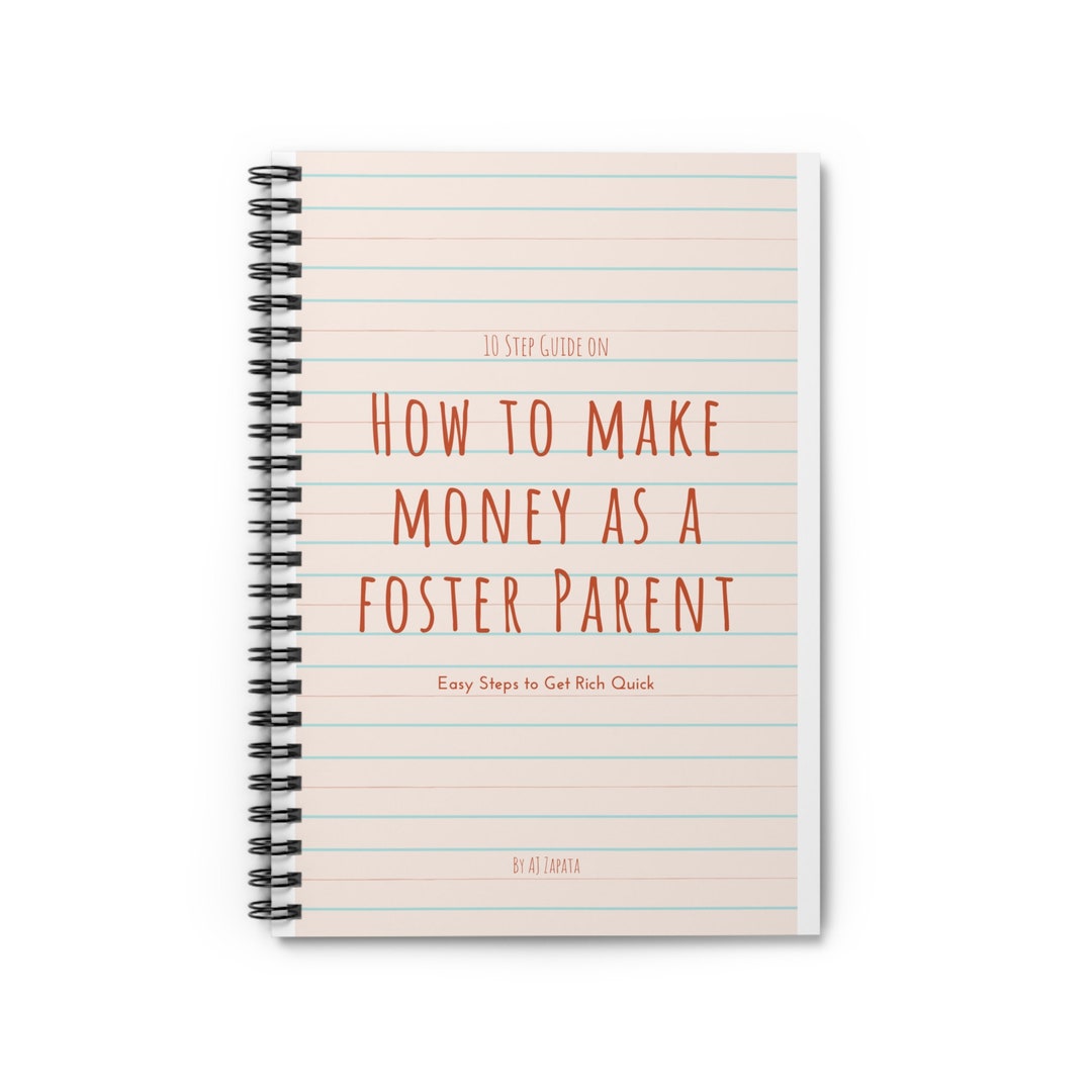 How to Make Money as a Foster Parent- Gag Gift Journal - Etsy