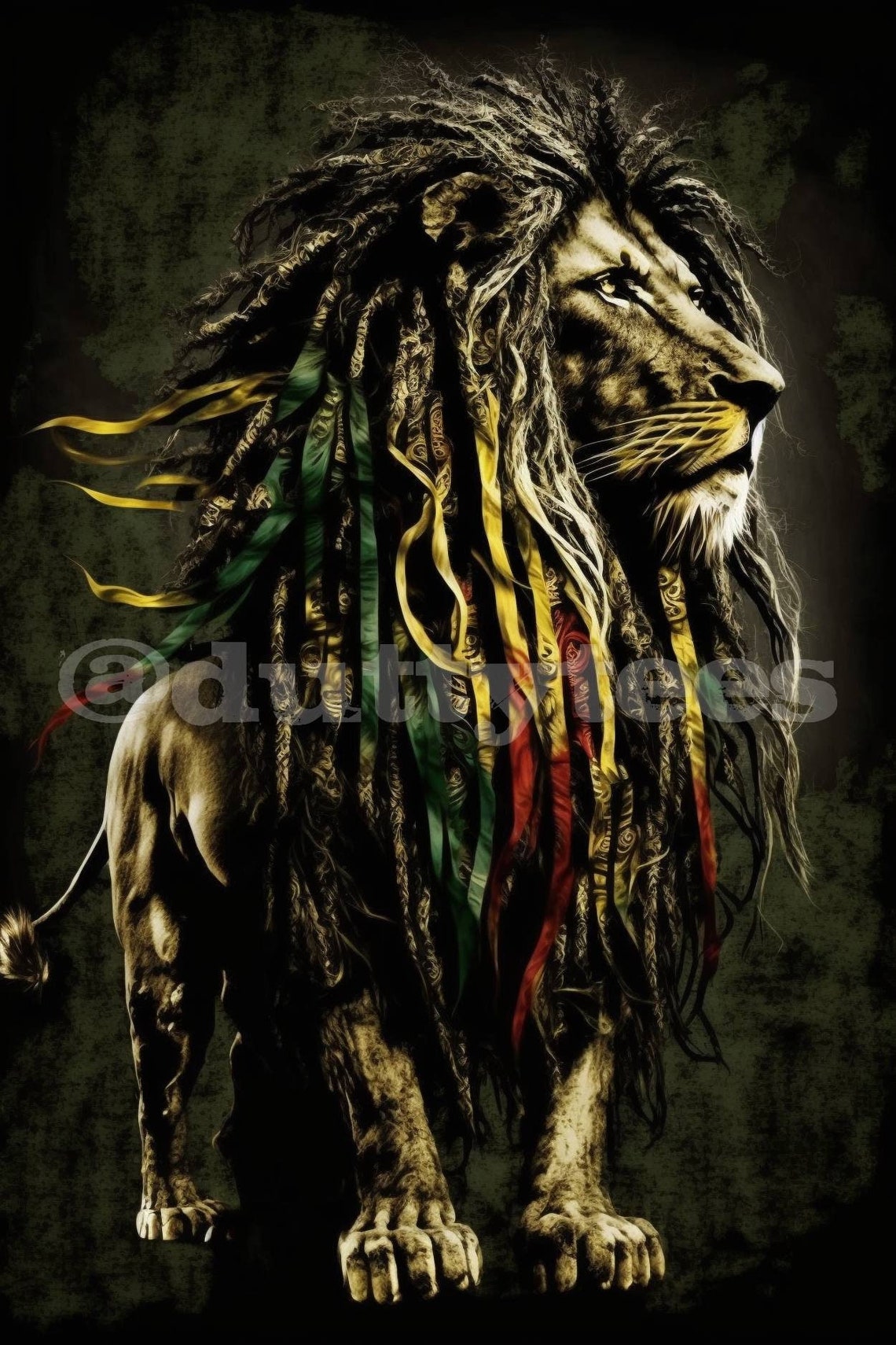 Rasta Lion (style 09A) - DIGITAL DOWNLOAD ONLY - Etsy