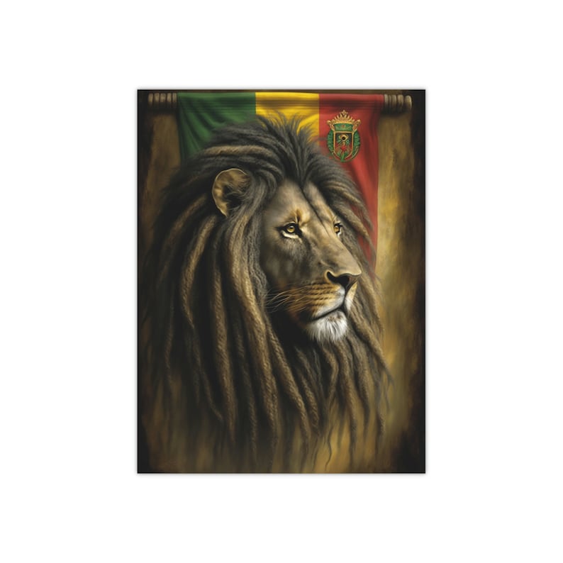 Rasta Lion (style Four) Satin Posters (300gsm) - Etsy