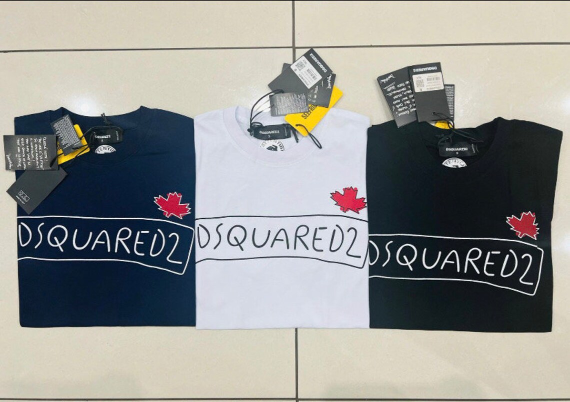Dsquared2, Dsq2, Icon, Maple Leaf T Shirt, Brand New Slim Fit T Shirt ...