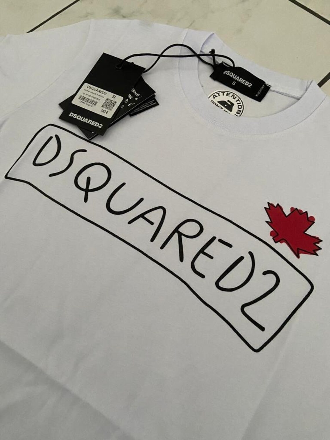 Dsquared2, Dsq2, Icon, Maple Leaf T Shirt, Brand New Slim Fit T Shirt ...