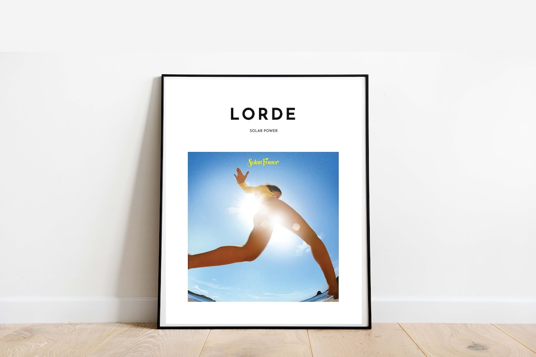 Lorde - Solar Power Album Inspired Art Print | Lorde Music Art Poster ...