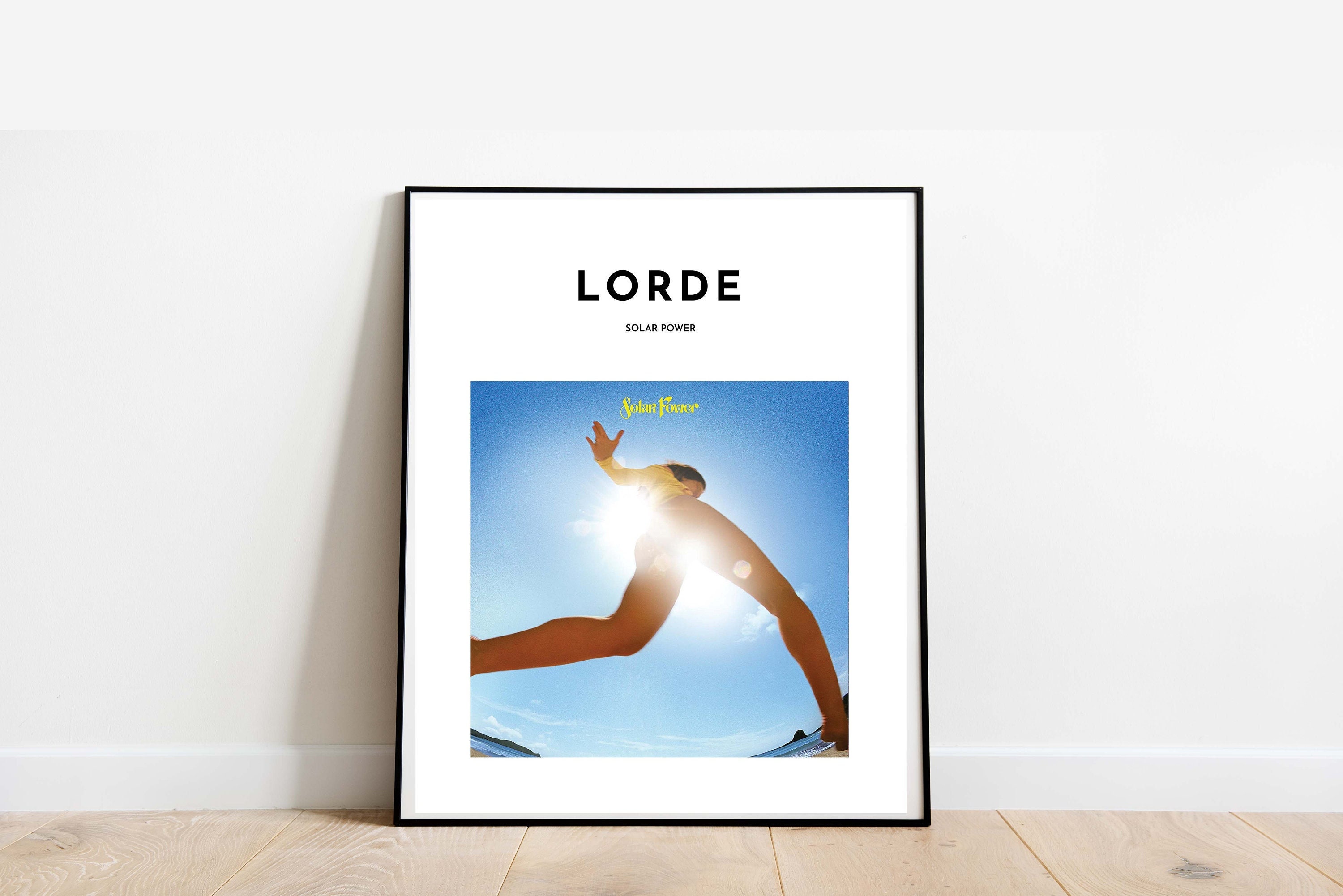 Lorde - Solar Power Album Inspired Art Print | Lorde Music Art Poster - Etsy