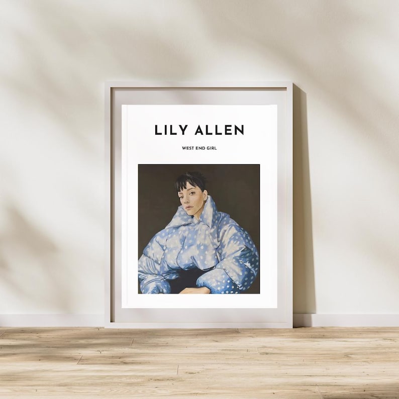 Lily Allen - West End Girl Album Inspired Digital Art Print | Lily ...