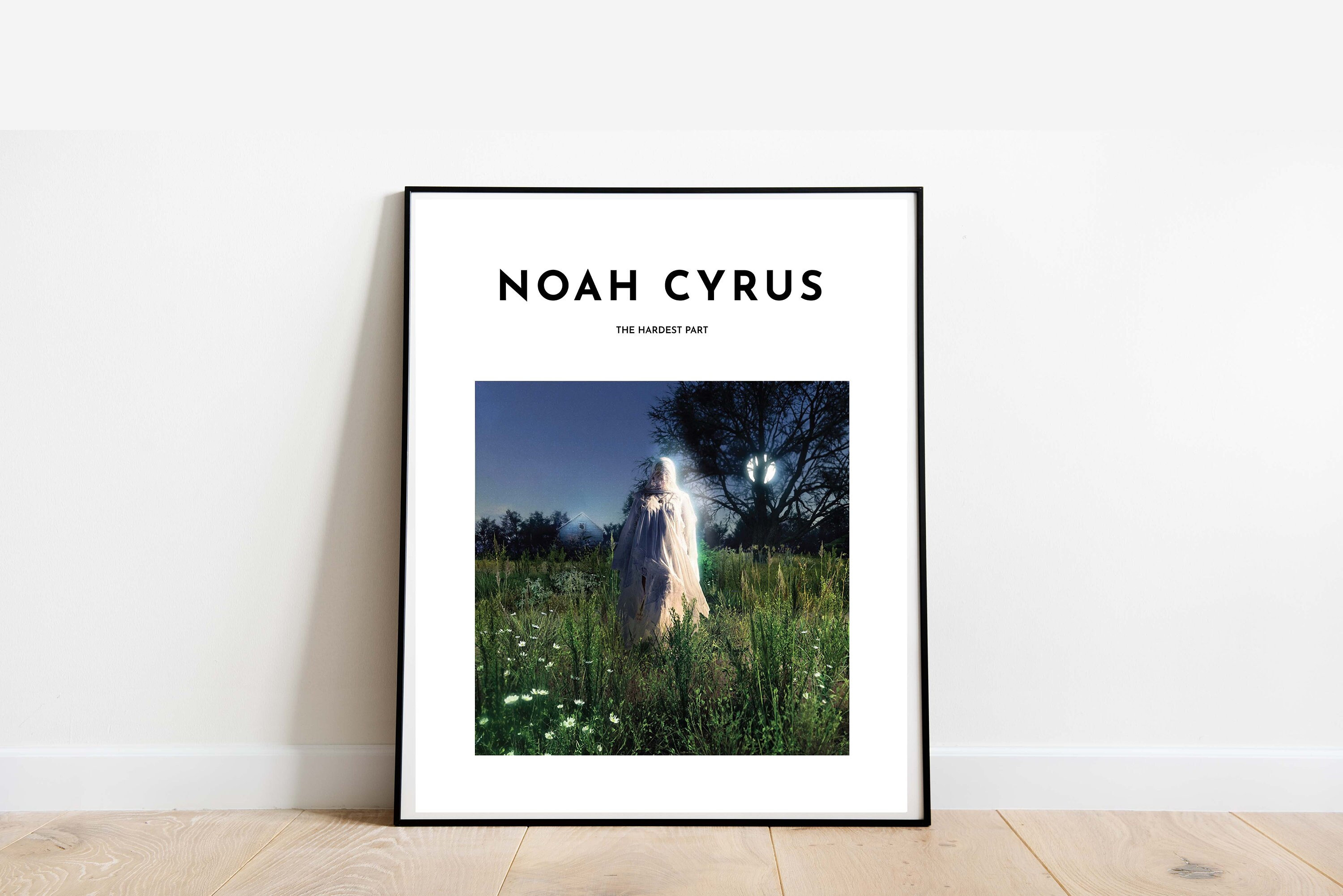 Noah Cyrus - the Hardest Part Album Inspired Art Print | Noah Cyrus Music Art Poster - Etsy