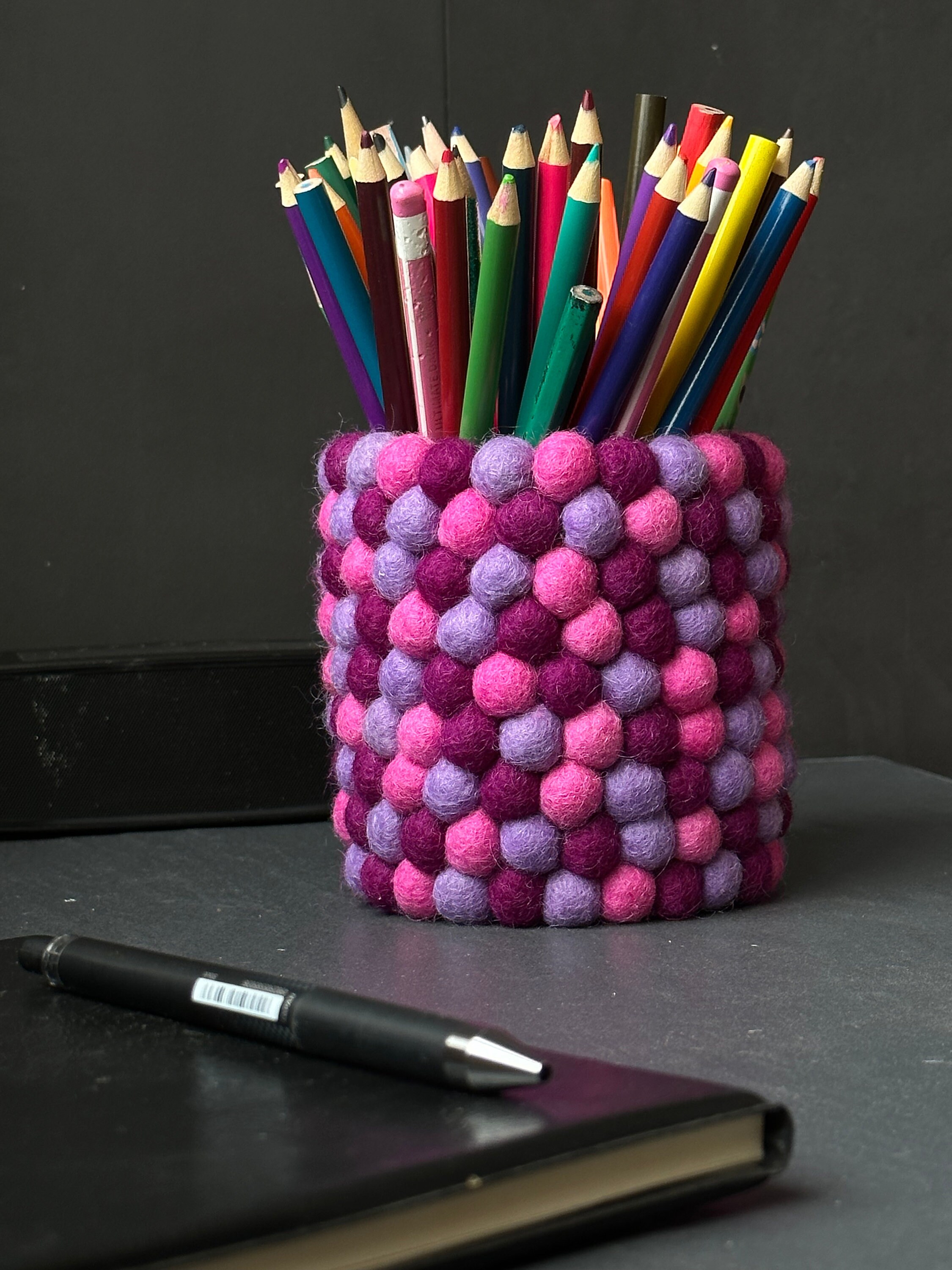 Felted Pencil Stand: Add a Pop of Color to Your Desk With This Stylish ...