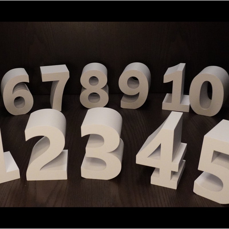 3d Number Template - Etsy