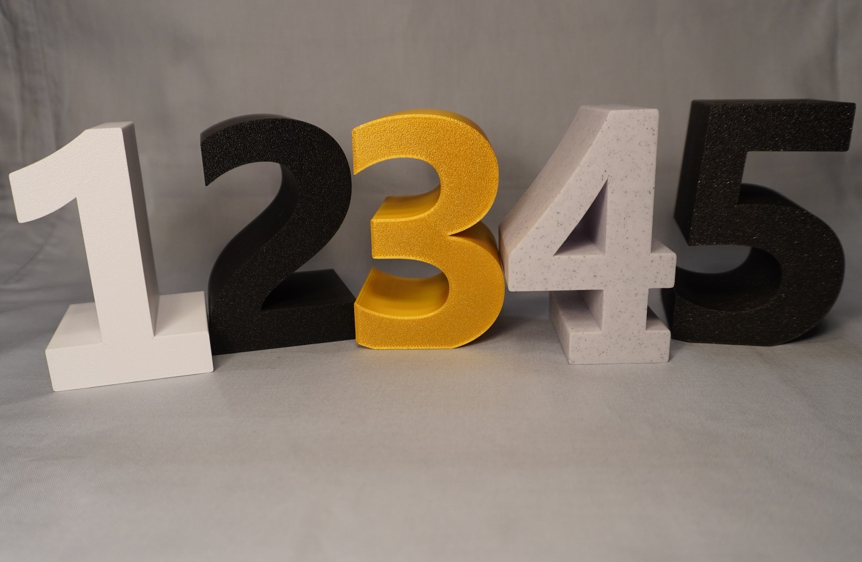 5" Table Numbers | 3D Latticed Wedding Numbers | 3D Patterned Wedding ...