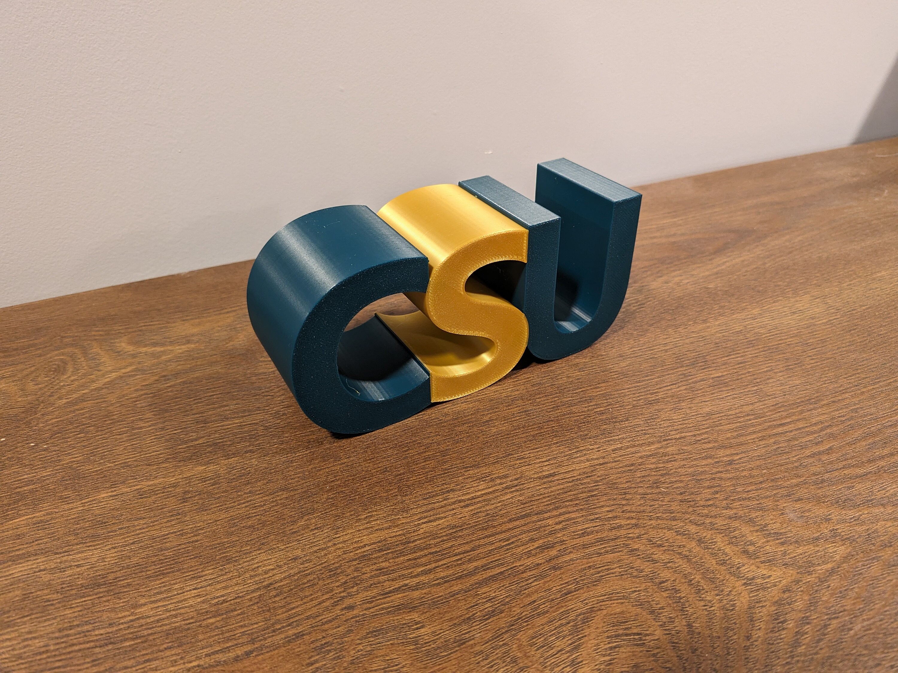 Custom Sign | 3D Printed Initials | 3D Patterned Letters | Customizable ...