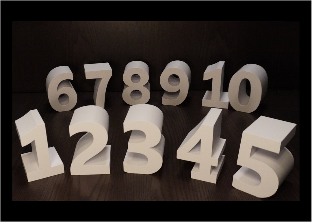 3D Wedding Table Numbers | Unique Wedding Numbers | Marble Table Number ...