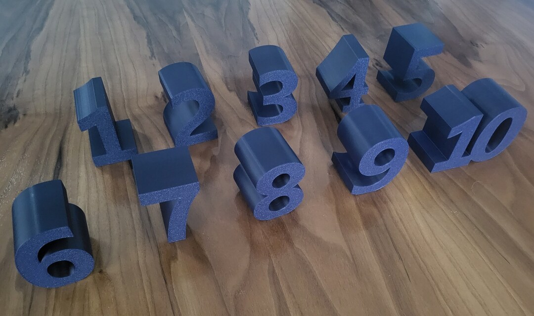 3" Table Numbers | 3D Latticed Wedding Numbers | 3D Patterned Wedding ...