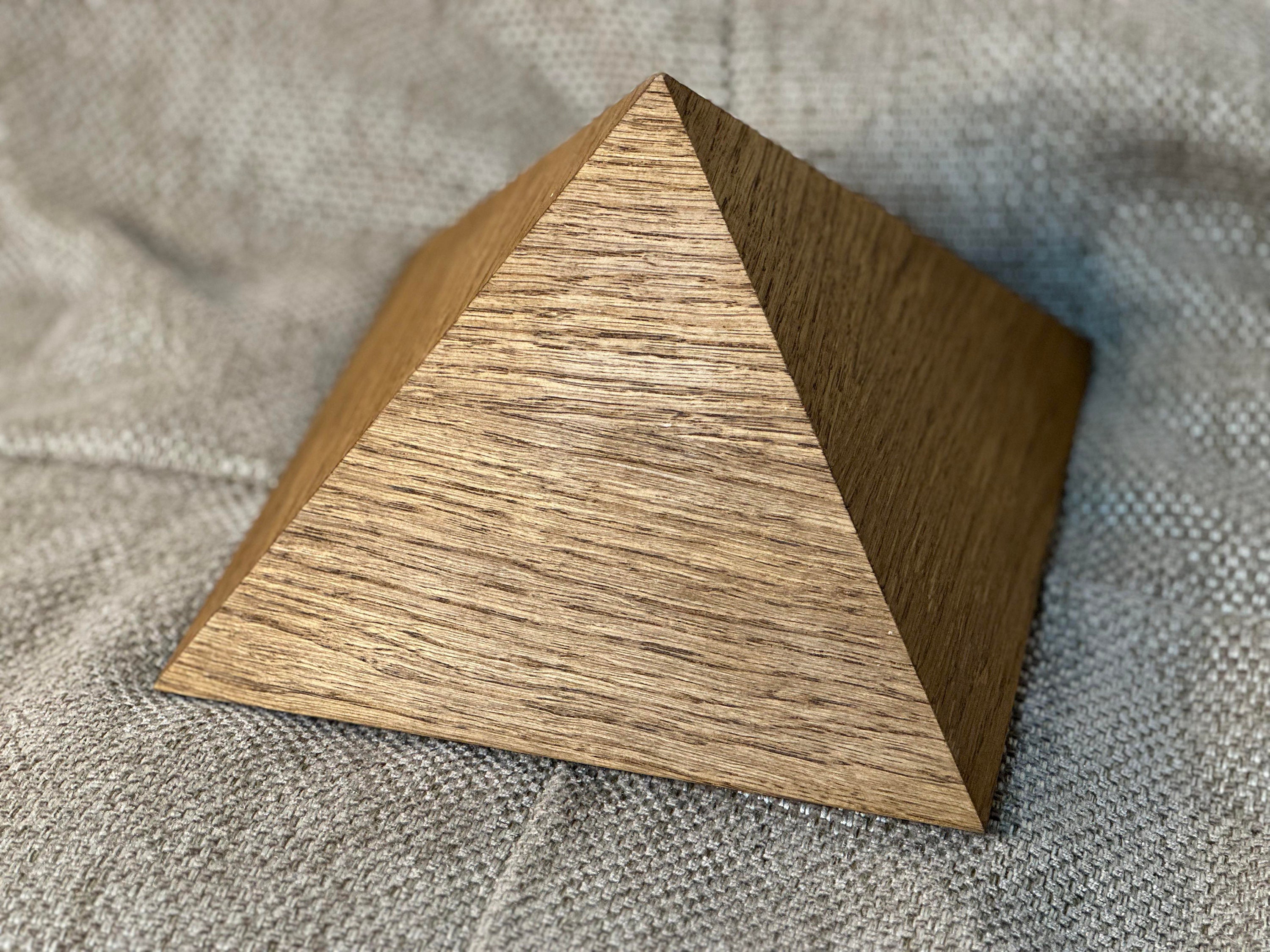 Energy Wooden Pyramid, Spiritually-inspired Home Décor, Handcrafted ...