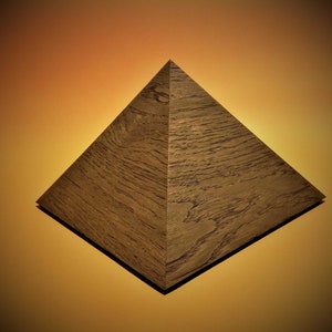 Energy Wooden Pyramid, Spiritually-inspired Home Décor, Handcrafted ...