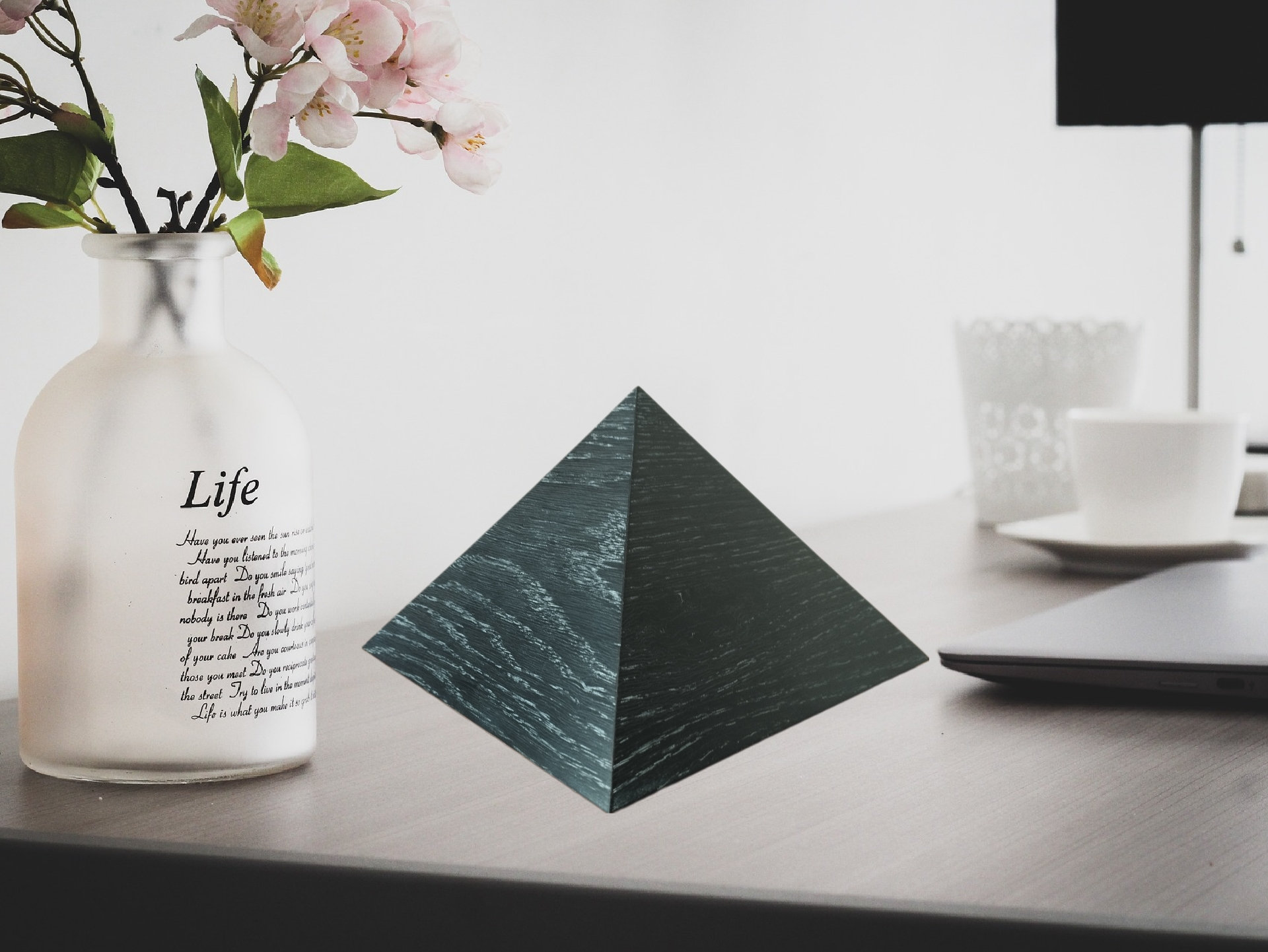 Energy Wooden Pyramid, Spiritually-inspired Home Décor, Handcrafted ...