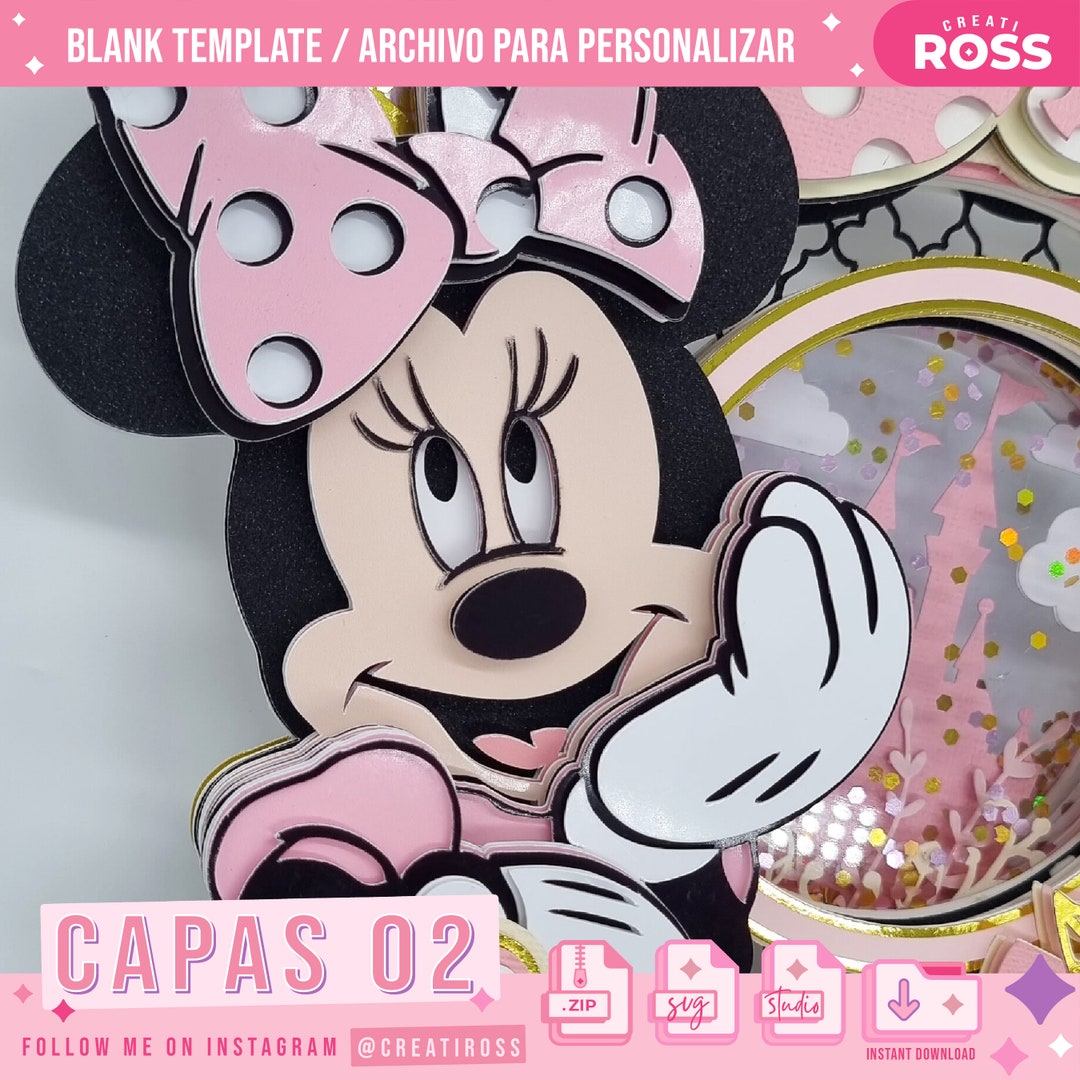Layers 02 Minnie Mouse Layered Layered Character Digital File Svg Or