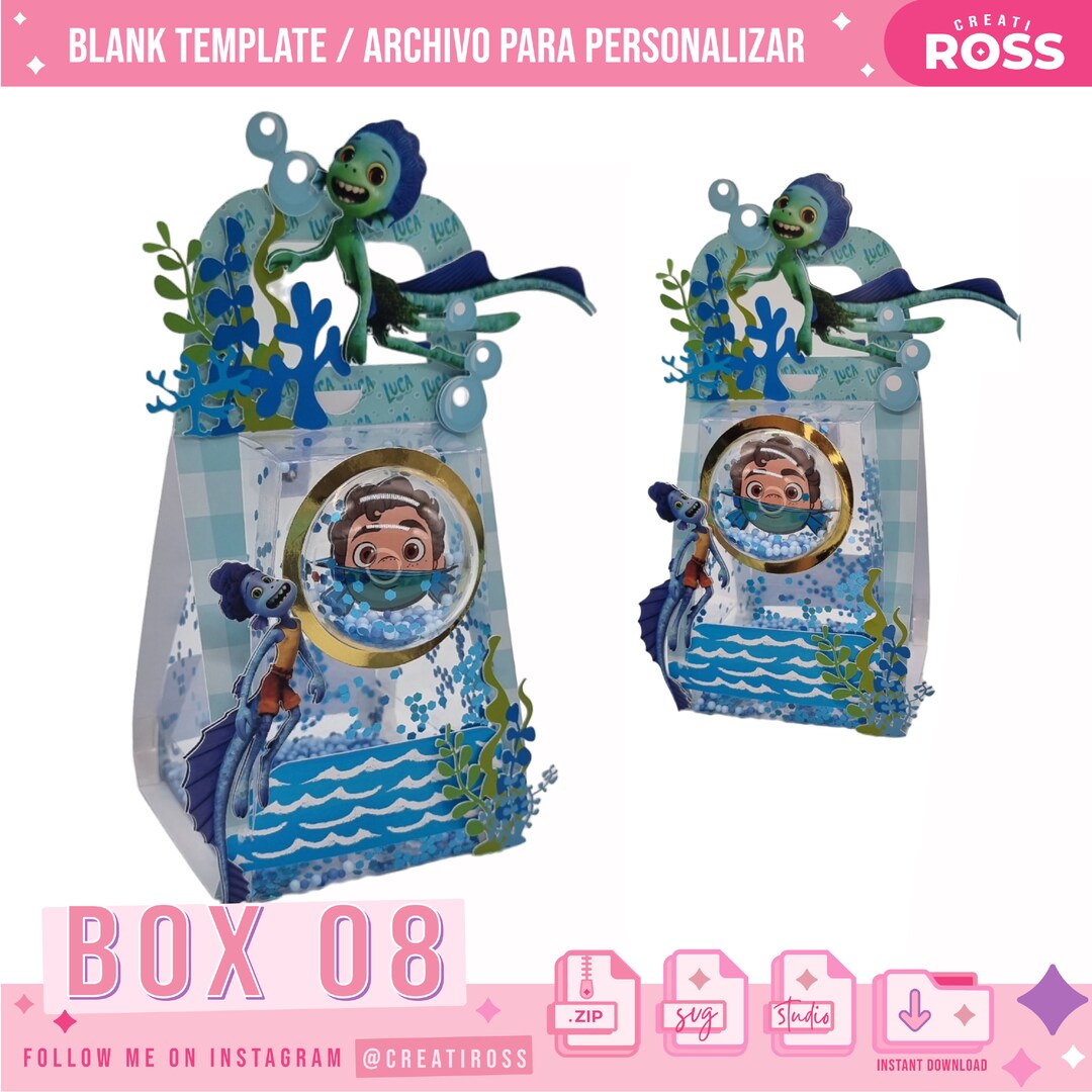 Box 08 - Acetate Box With Handles, Box Template, Digital File SVG or ...