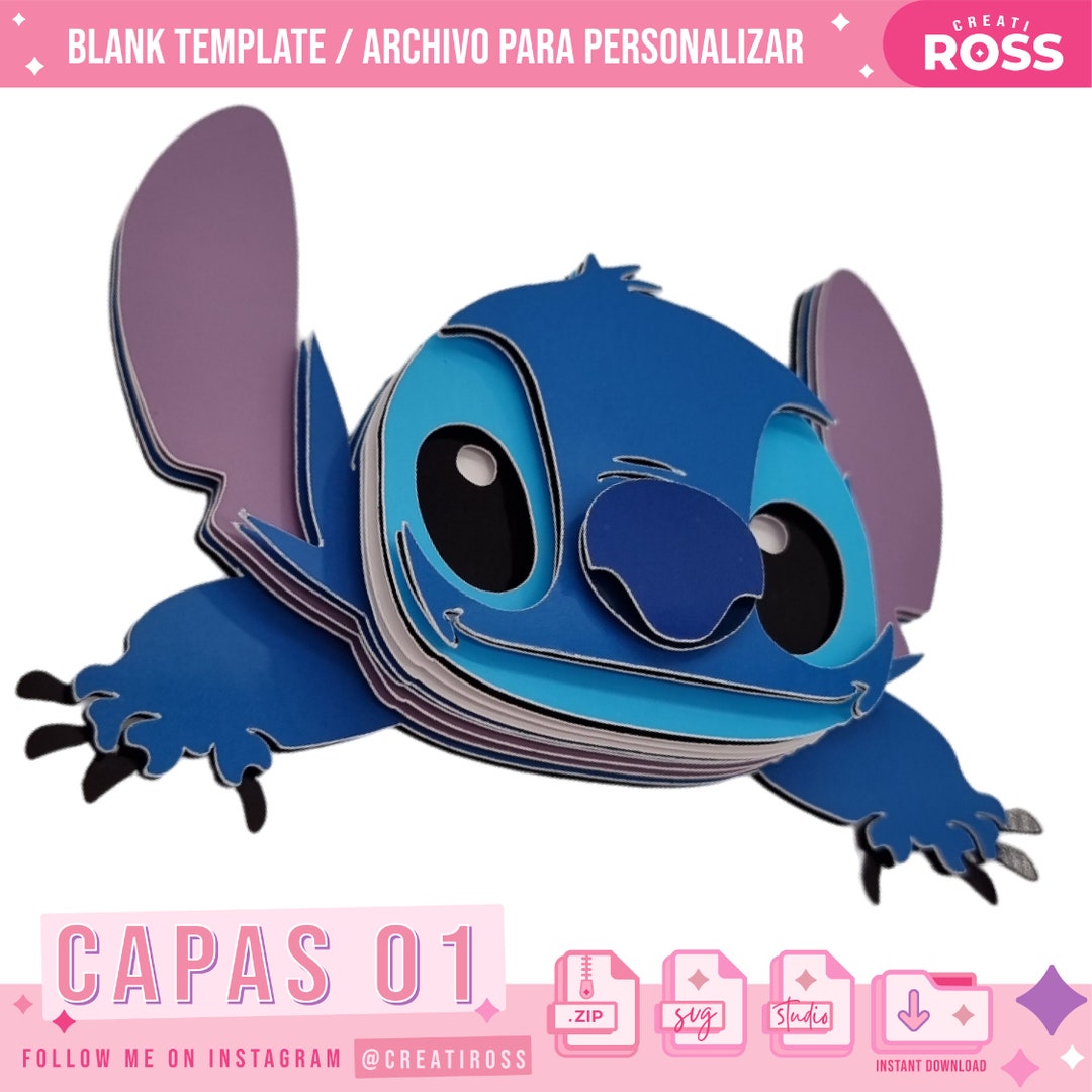 Layers 01 Layered Stitch, Layered Character, Digital File SVG or Studio ...