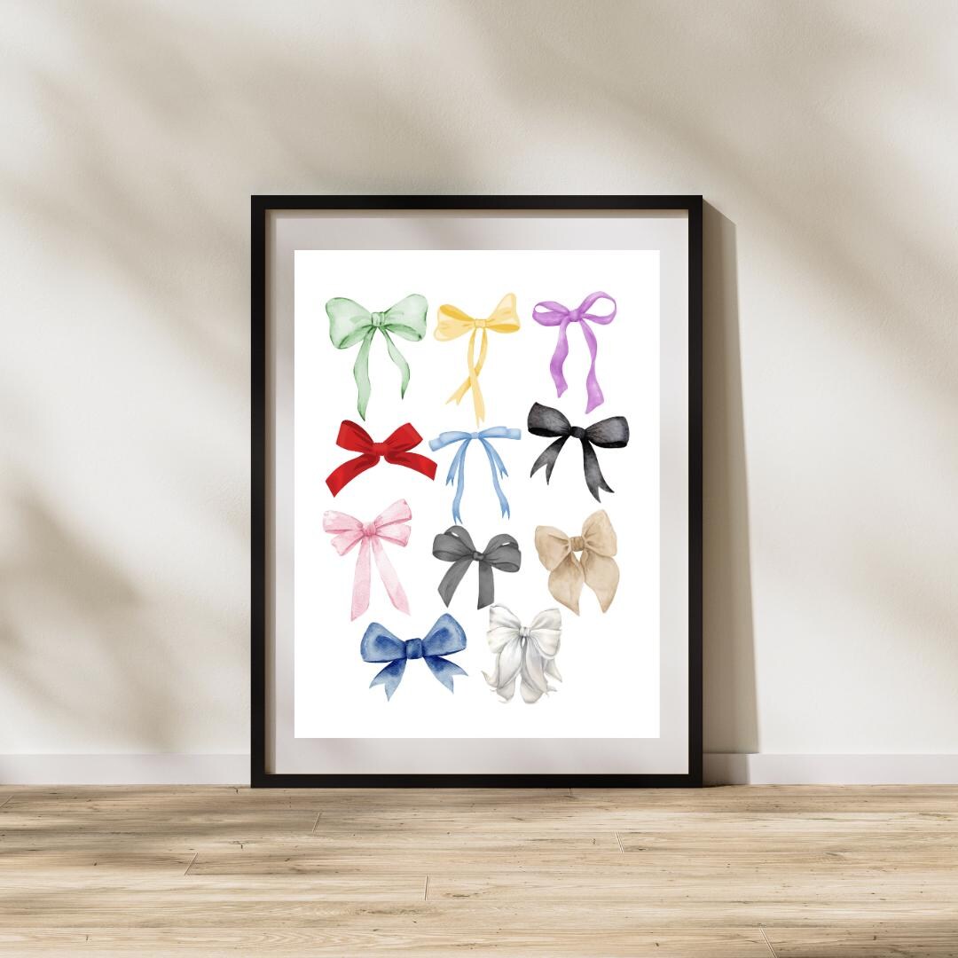 Swifty Eras Bows Poster: Taylor Album Art, DIY Printable (PNG Digital ...