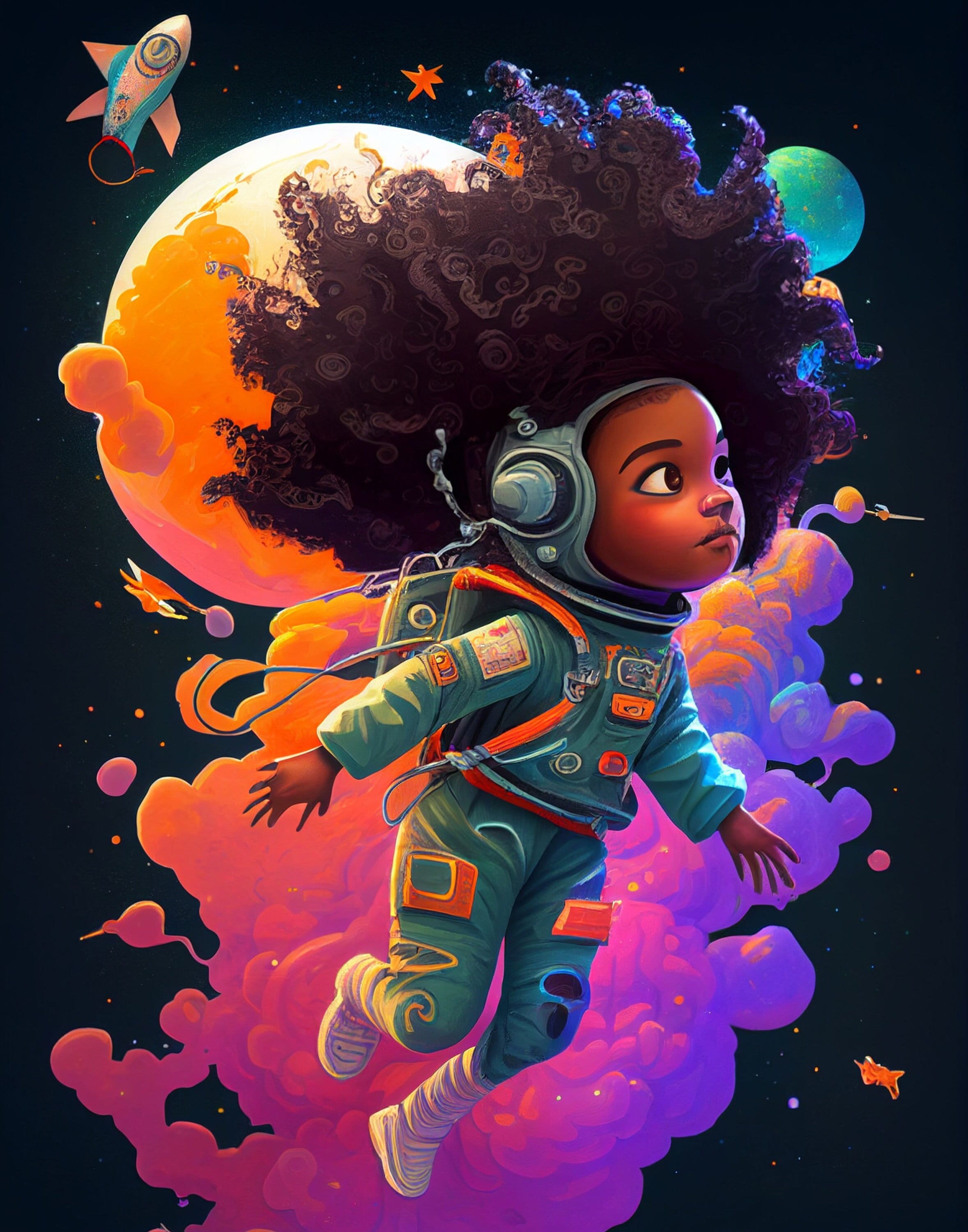 Astronaut Black Girl