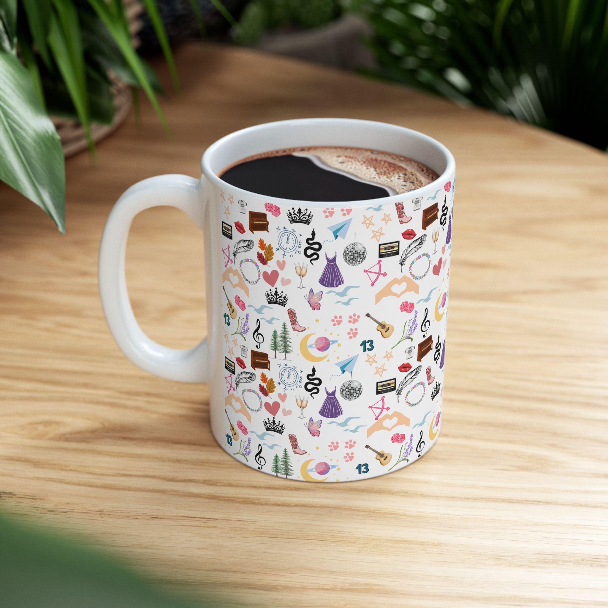 Swifty Eras Coffee Mug: Taylor Fan Gift, Ceramic Cup - Etsy