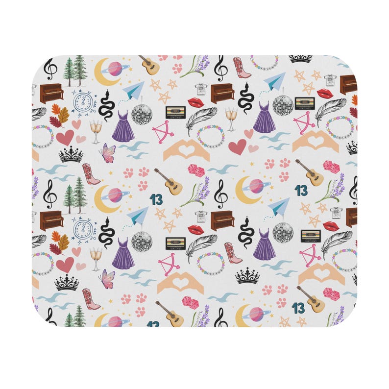 Swifty Mouse Pad Eras Icons Gift for Taylor Fan Mousepad Swifty Teens ...