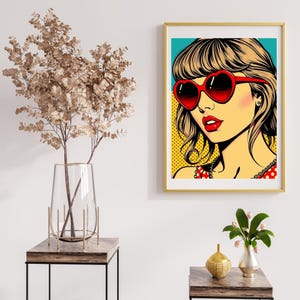 Swifty Pop Art Poster Set: Taylor Fan Gift (digital Download) - Etsy