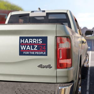 Harris Walz Car Magnet Kamala Bumper Sticker for the People Madam ...