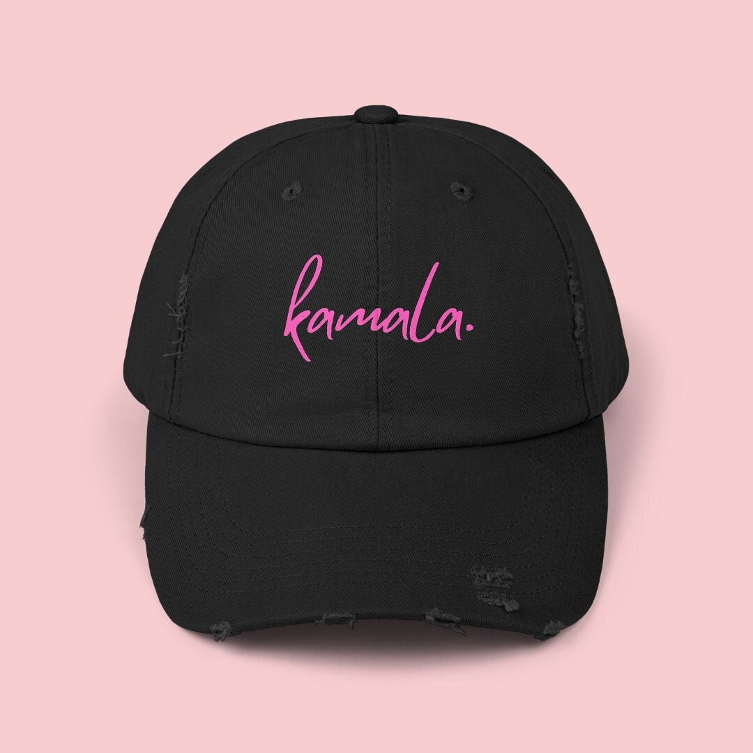 Kamala Harris Cap, Hat Madam President Unisex Distressed Cap, Election ...