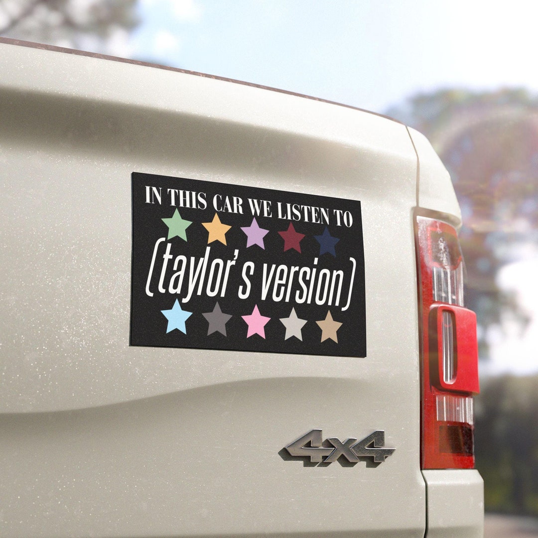 Swifty Car Magnet: "in This Car, We Listen to Taylor" Fan Art - Etsy