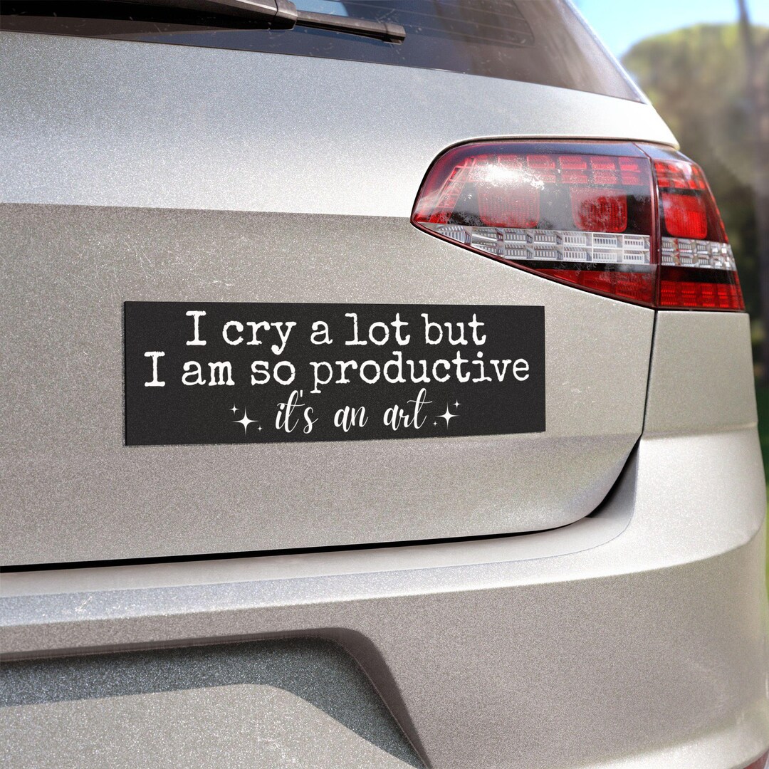 Swifty Car Magnet: "i Cry A Lot" Taylor Lyrics - Fan Gift - Etsy