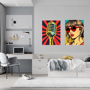 Swifty Pop Art Poster Set: Taylor Fan Gift (digital Download) - Etsy