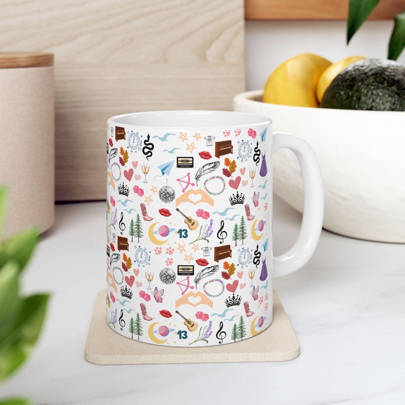 Swifty Eras Coffee Mug: Taylor Fan Gift, Ceramic Cup - Etsy