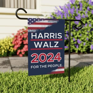Harris Walz Flag Yard Garden Kamala for the People Election 2024 Vote ...