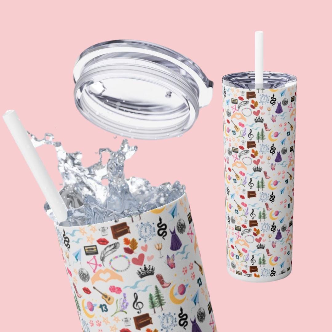 Swifty Tumbler With Straw 20oz Taylor Fan Merch Eras Insulated Coffee ...