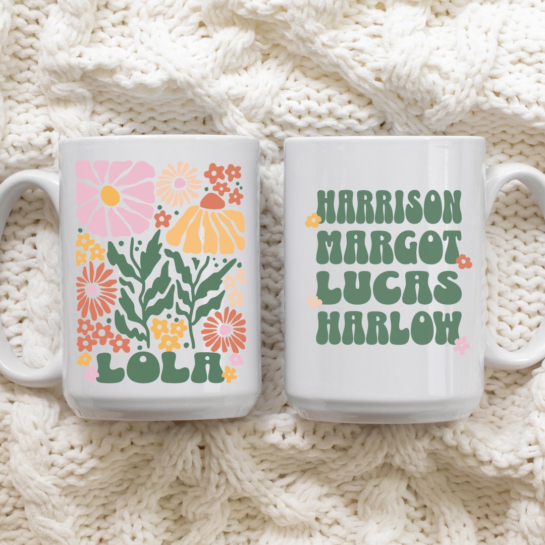 Custom Grandma Name Mug, New Lola Birthday Gift, Promoted to Grandma ...