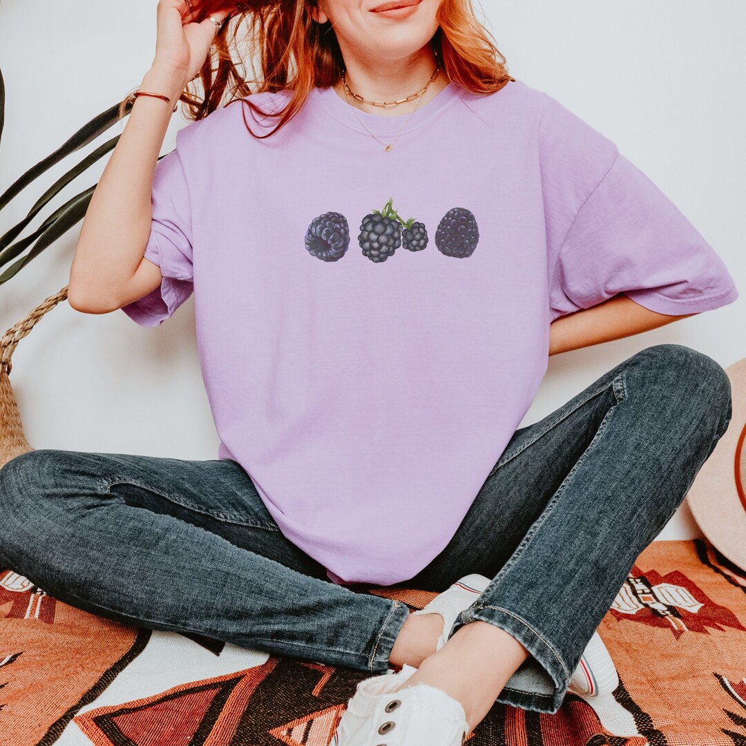 Boho Blackberry Shirt, Berry Aesthetic Crewneck, Vintage Fruit Tshirt ...