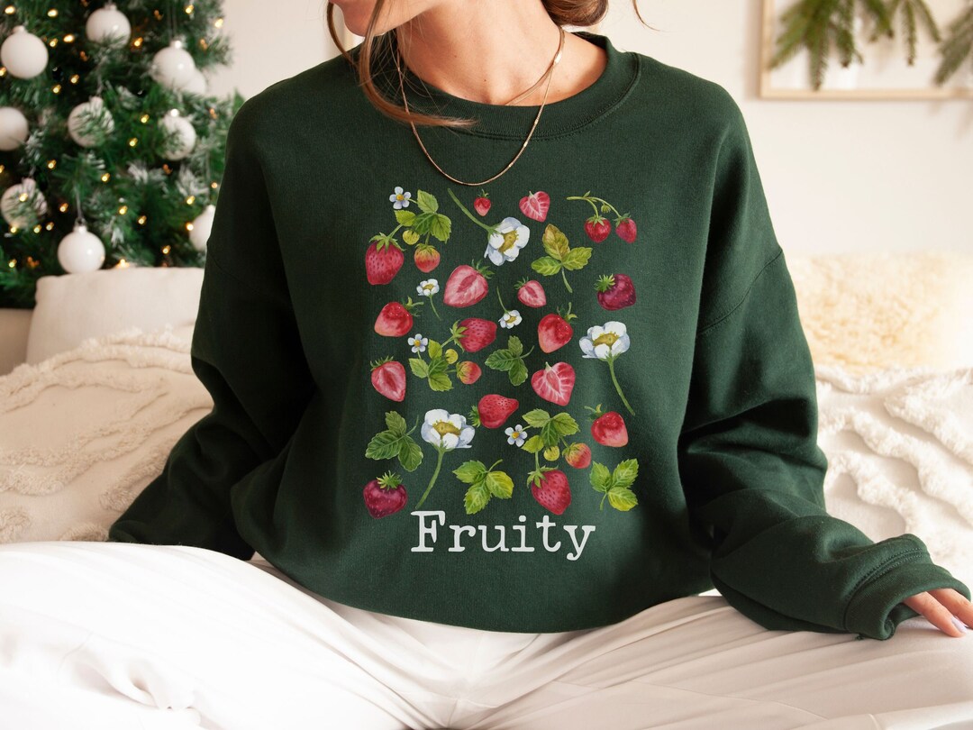 Fruity Subtle Gay LGBT Strawberry Sweatshirt, Berry Subtle Pride Shirt ...
