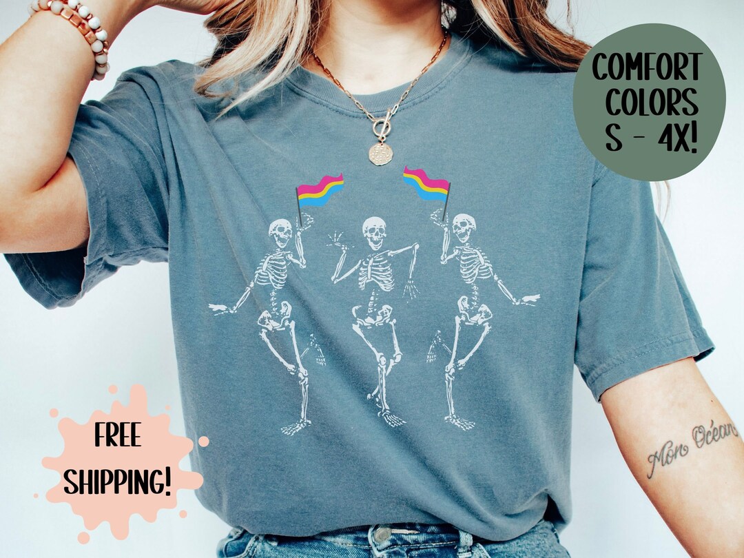 Goth Subtle Pan Pride Shirt Comfort Color Pride Tee Funny - Etsy