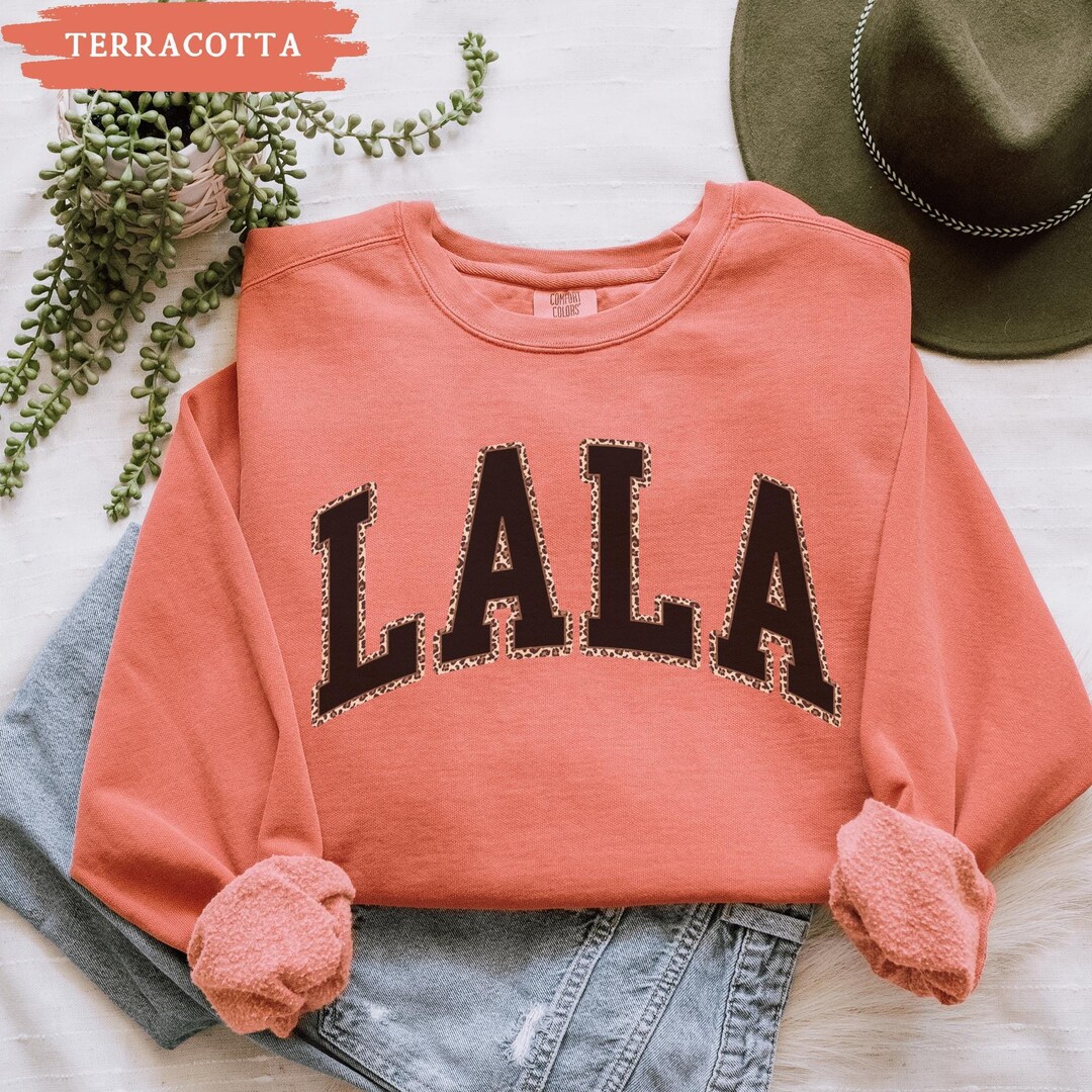 Leopard Lala Sweatshirt, Promoted to Lala Comfort Colors Sweatshirt ...