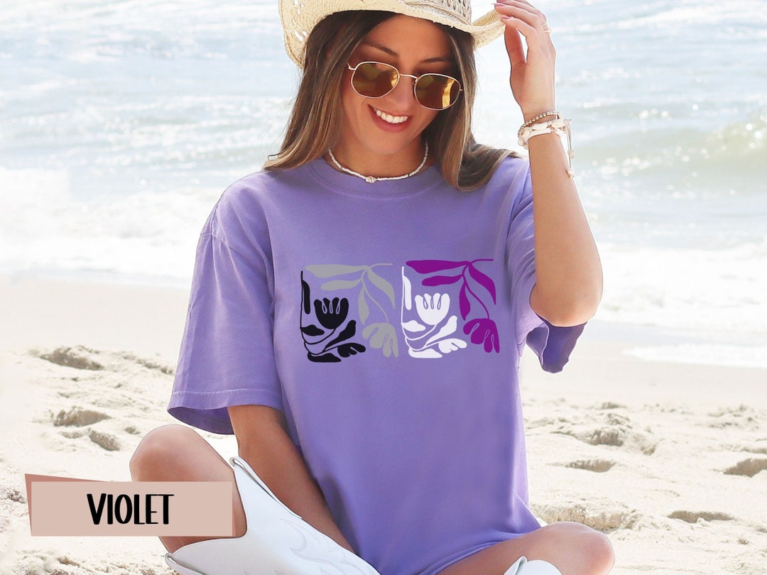 Wildflowers Subtle Ace Pride Shirt Comfort Colors Tshirt Floral ...