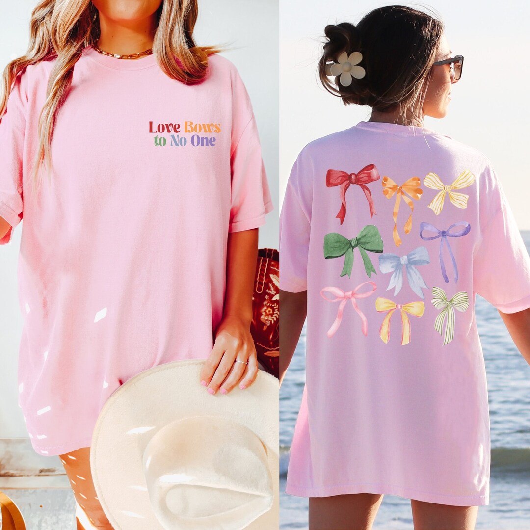 Coquette Gay Pride Shirt, LGBTQ Ribbon Crewneck, Comfort Colors Love is ...