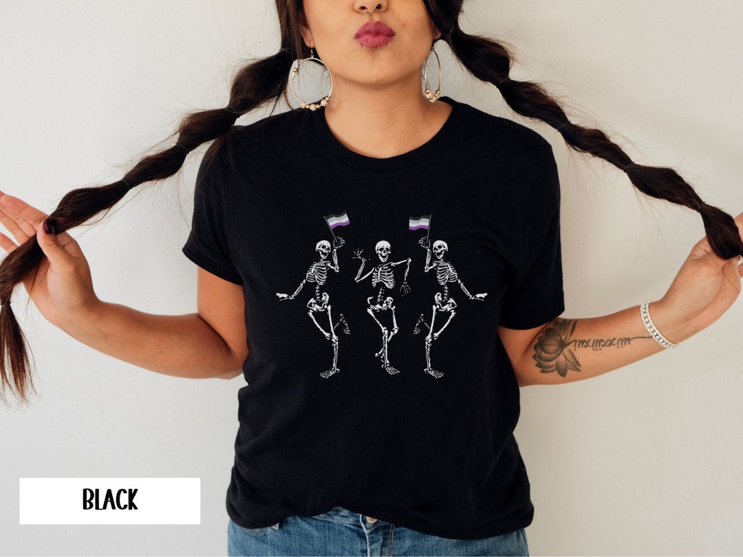 Goth Subtle Ace Pride Shirt, Gothic Subtle Asexual Pride Outfit ...