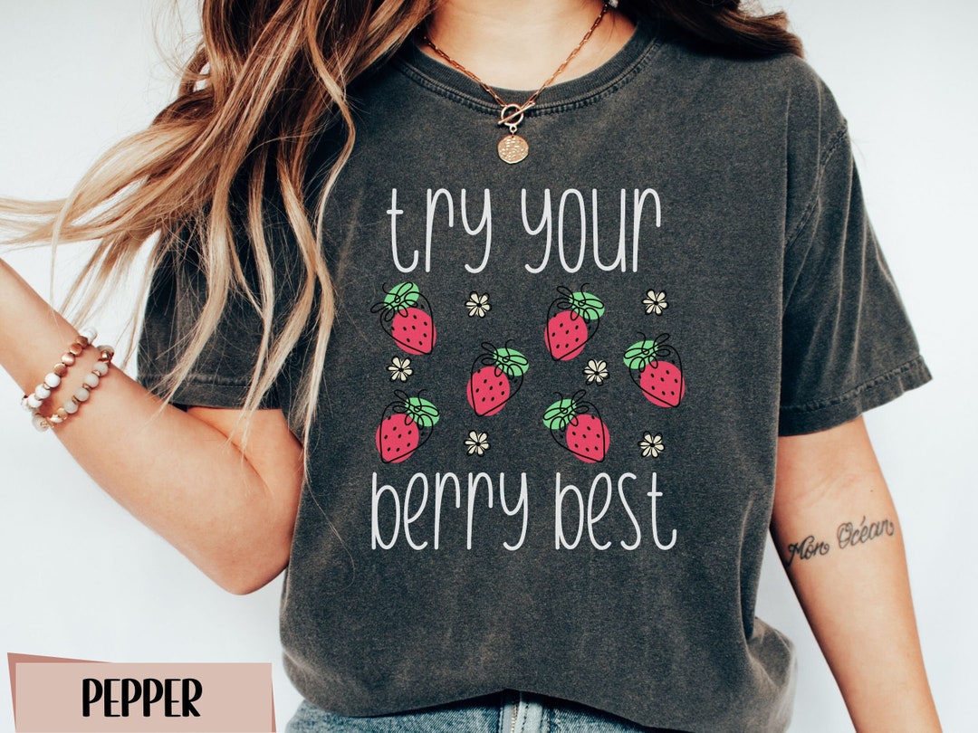 Cute Strawberry Teacher Shirt Comfort Colors Tshirt Berry Best ...